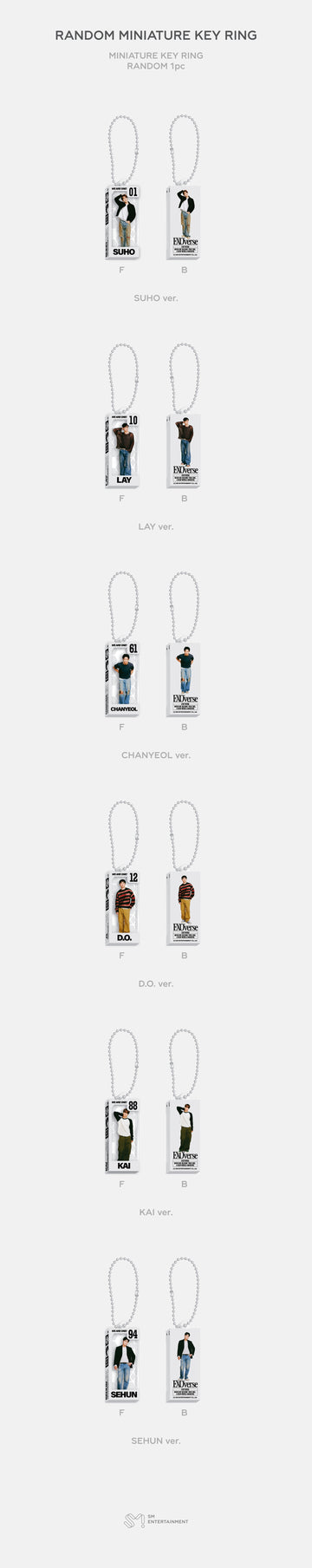 RANDOM MINIATURE KEY RING - 2025 EXO FAN MEETING EXO'verse MD – SMTOWN ...