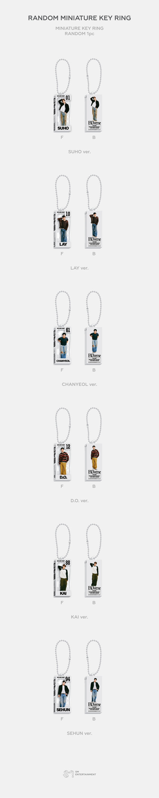 RANDOM MINIATURE KEY RING - 2025 EXO FAN MEETING EXO'verse MD – SMTOWN ...