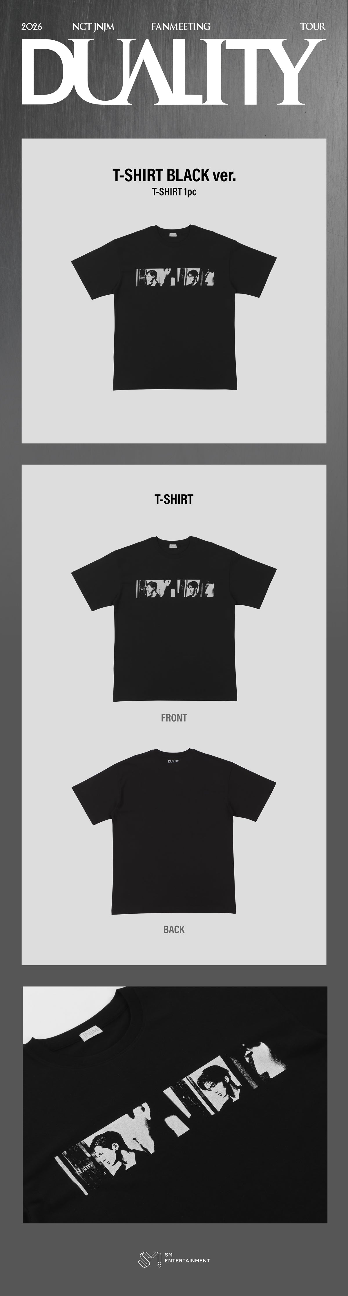 T-SHIRT [BLACK ver.] - 2026 NCT JNJM FANMEETING TOUR DUALITY – SMTOWN ...