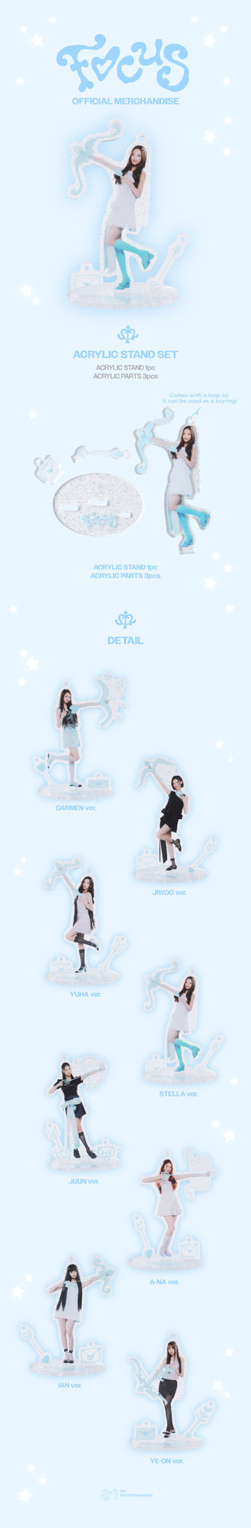 ACRYLIC STAND SET - The 1st Mini Album 'FOCUS' – SMTOWN GLOBAL