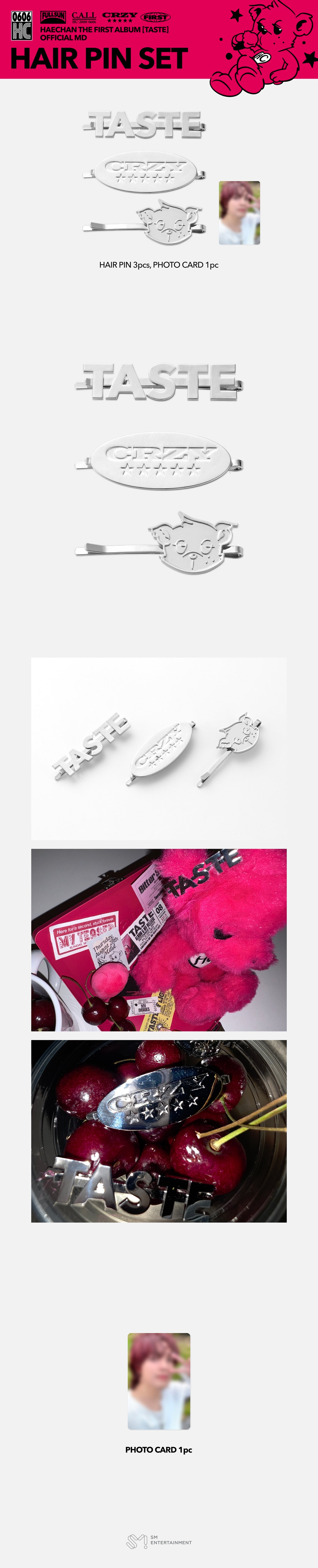 HAIR PIN SET- HAECHAN - The 1st Album 'TASTE' MD – SMTOWN GLOBAL