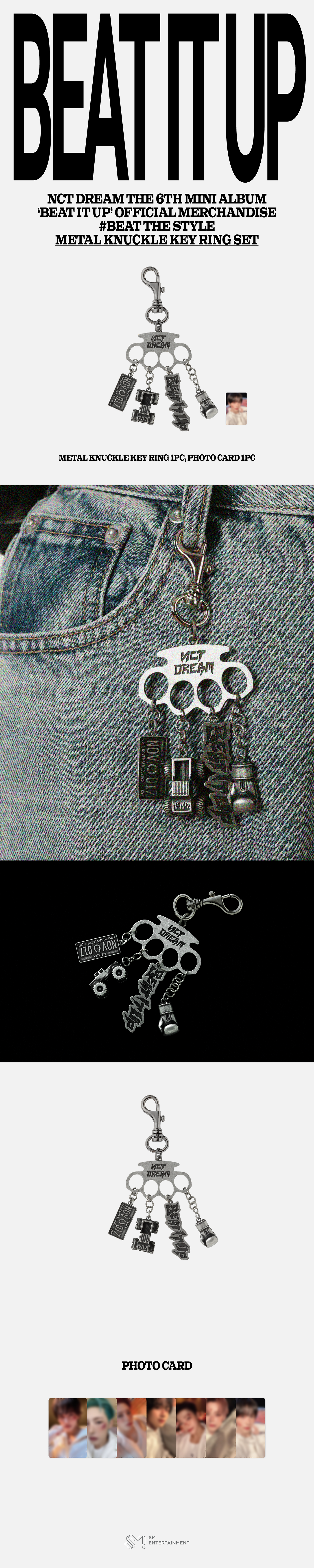 METAL KNUCKLE KEY RING SET - NCT DREAM The 6th Mini Album [Beat It Up ...
