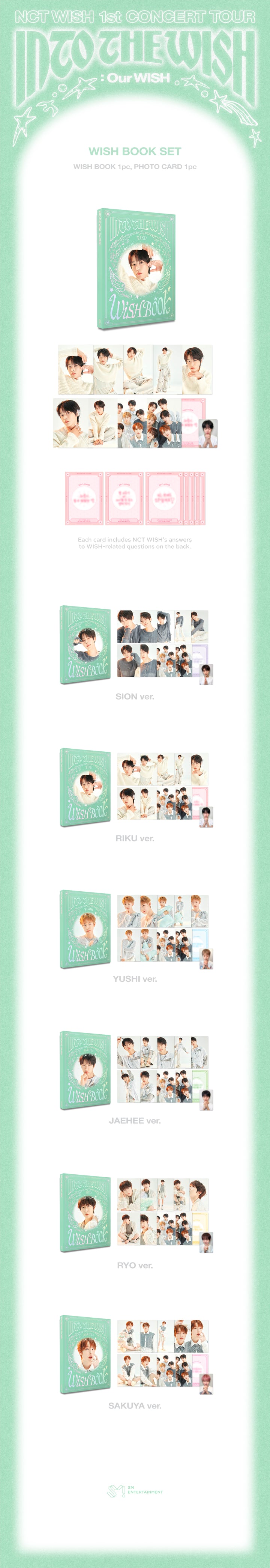 WISH BOOK SET - NCT WISH 1st CONCERT TOUR 'INTO THE WISH : Our WISH' M ...