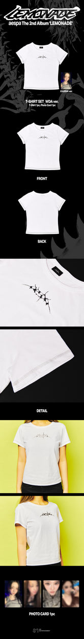 T-SHIRT SET [WDA ver.] - aespa 'LEMONADE - The 2nd Album' POP-UP MD ...