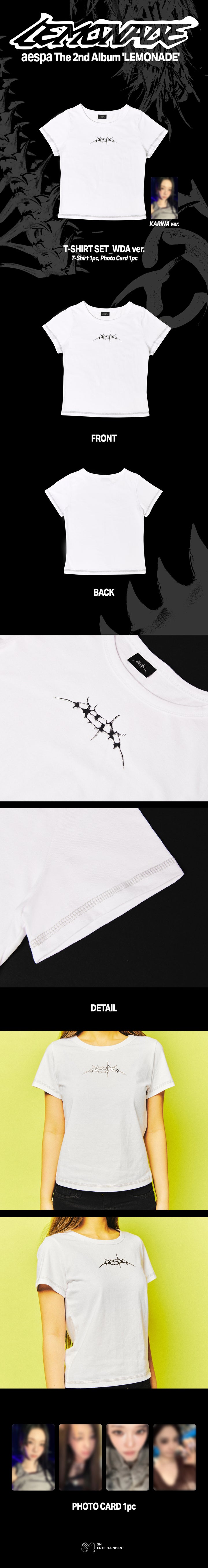 T-SHIRT SET [WDA ver.] - aespa 'LEMONADE - The 2nd Album' POP-UP MD ...