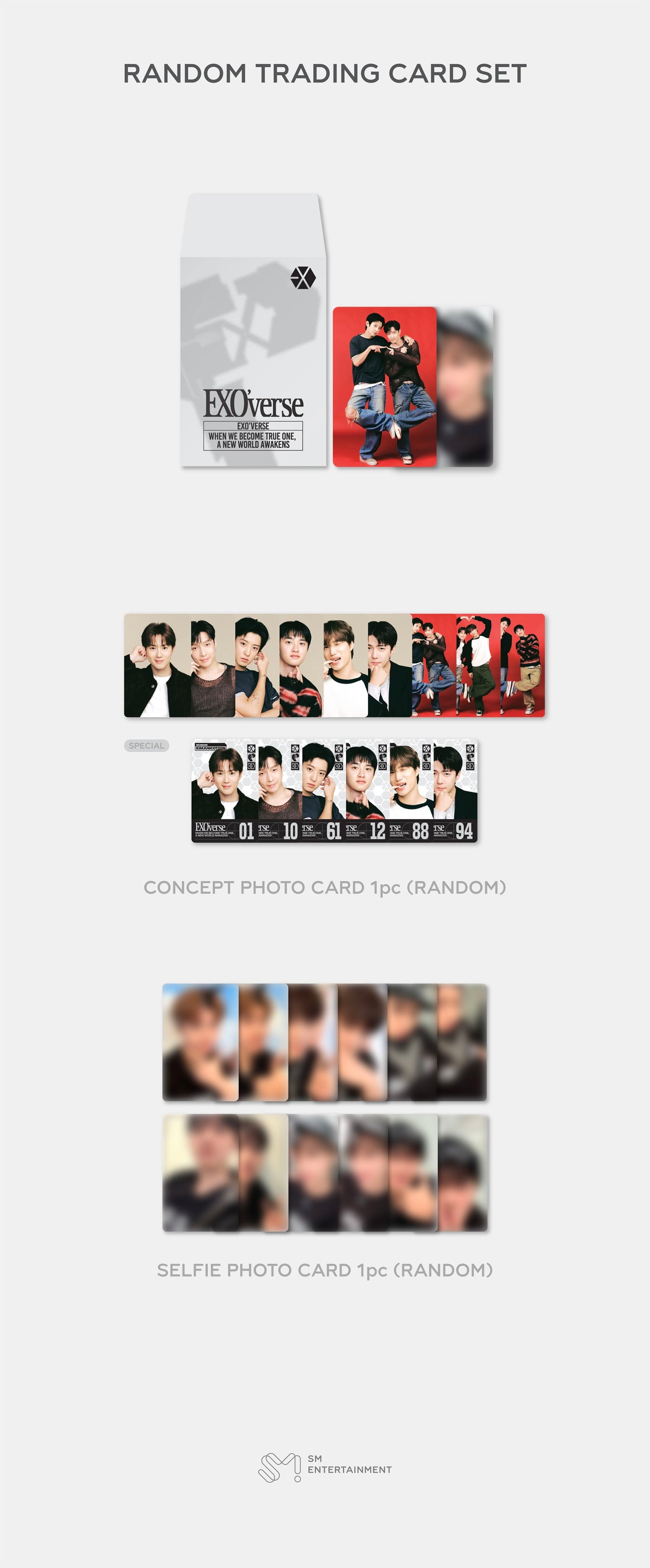 RANDOM TRADING CARD SET - 2025 EXO FAN MEETING EXO'verse MD – SMTOWN GLOBAL