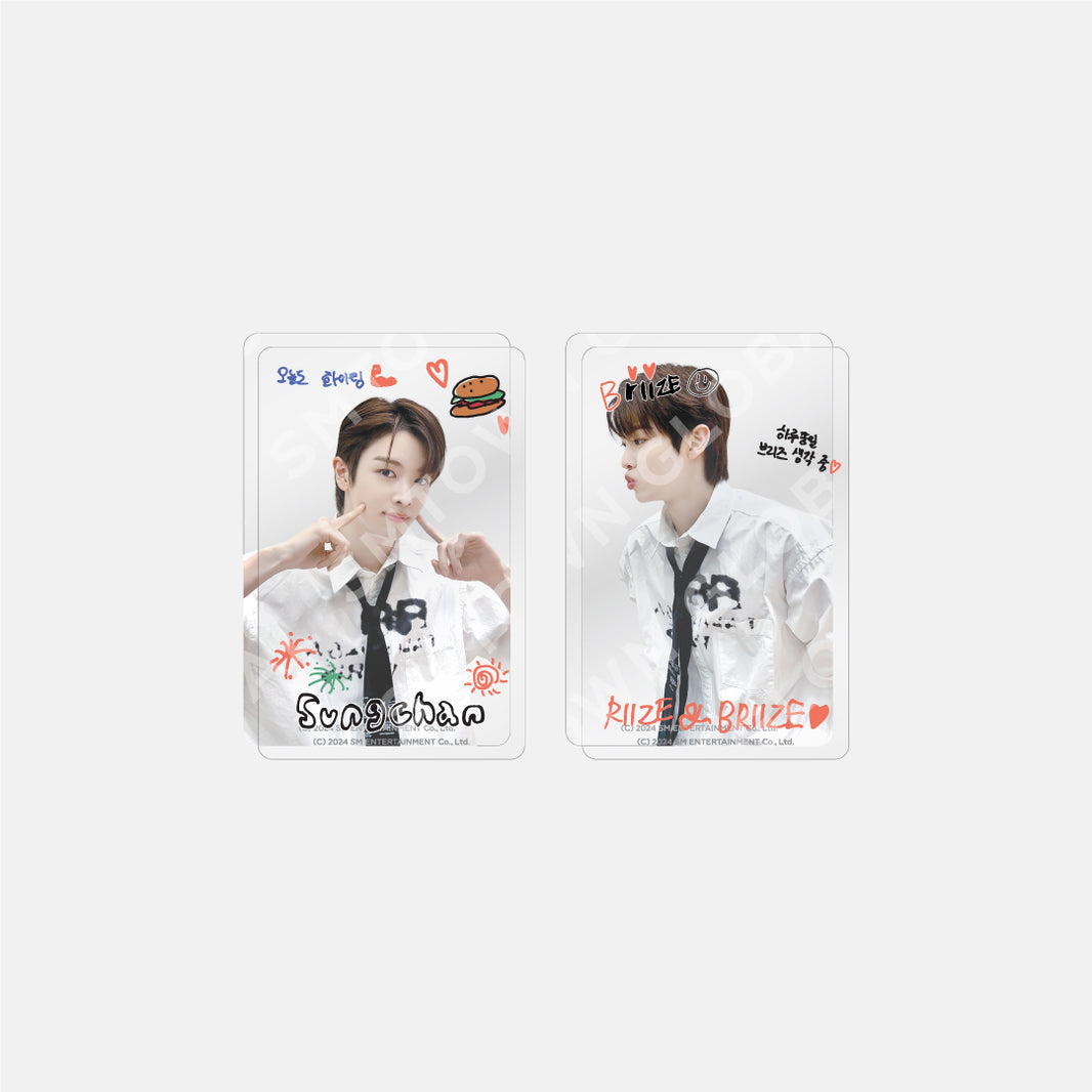RIIZE LAYERED PHOTO CARD SET - 2024 RIIZE 'RIIZE UP' POP-UP MD - SMTOWN ...