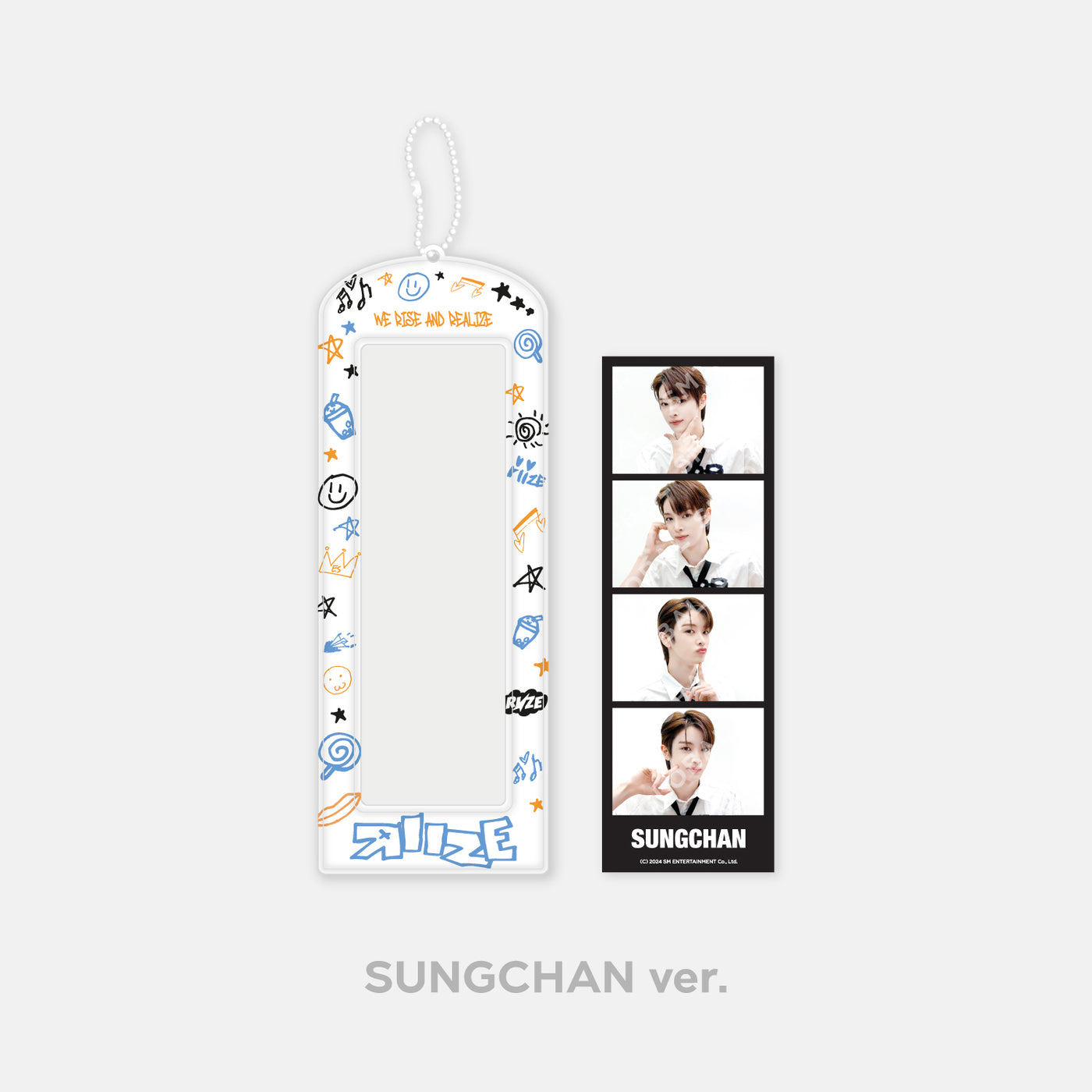 RIIZE PHOTO HOLDER + 4 CUT PHOTO SET - 2024 RIIZE 'RIIZE UP' POP-UP MD ...