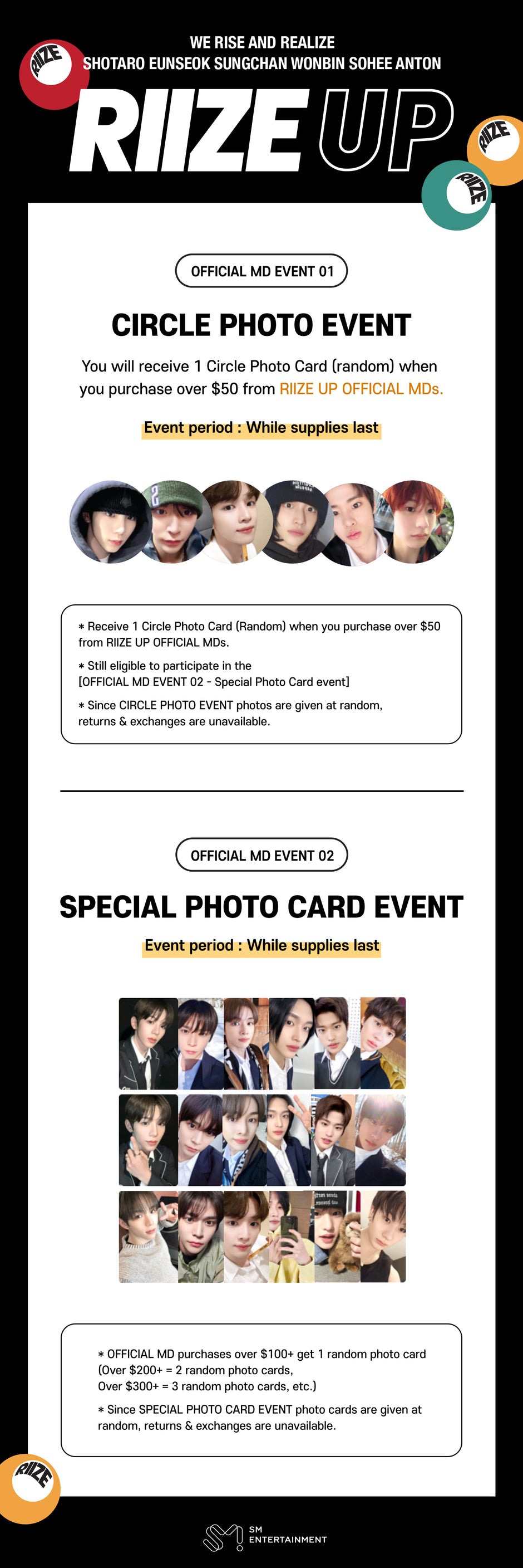 RIIZE HOODIE SET A VER - 2024 RIIZE 'RIIZE UP' POP-UP MD - SMTOWN GLOBAL